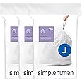 Amazon.com: simplehuman Code J Custom Fit Drawstring Trash Bags in ...