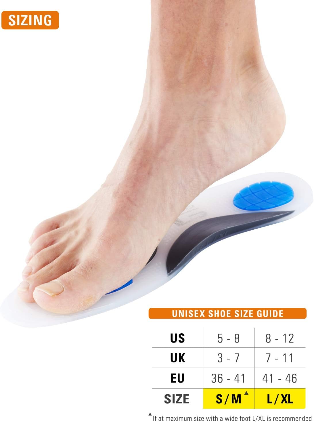 Neo G NeoThotics Full Length Insoles – for Heel & Arch Pain, Flat Feet ...