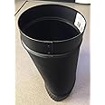 Amazon.com: 6" Wood Stove Pipe Oval-To-Round Adapter 24 GAUGE BLACK ...