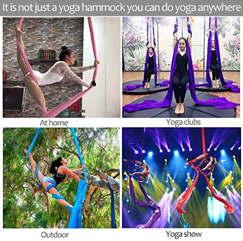 Aerial Silks Deluxe Equipment Set for Aerial Yoga, Aerial Yoga Hammock ...
