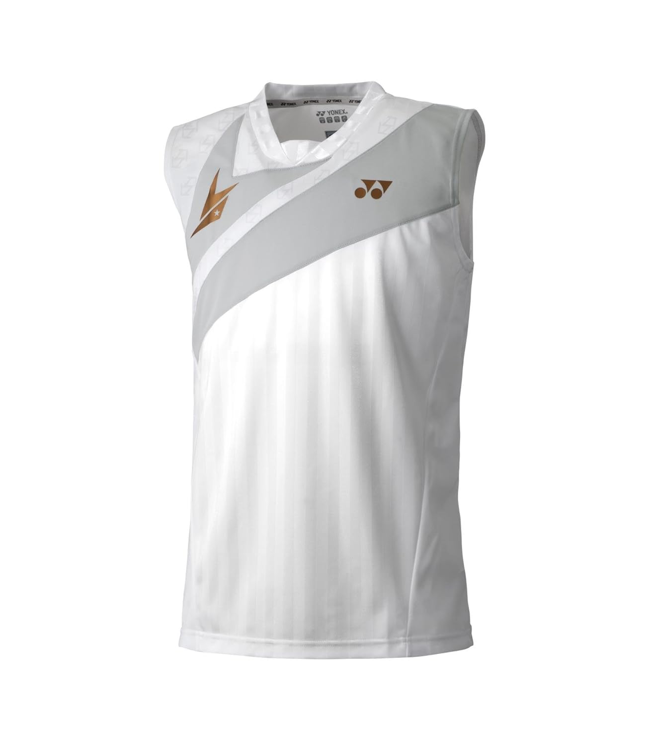 Yonex 10003Ldex Lin Dan Jp Sleeveless Shirt, Men's X-Large (White ...