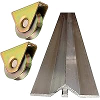 Amazon.com: Gate V Track Aluminum 18ft in 3 Section of 6ft Sliding Gate ...