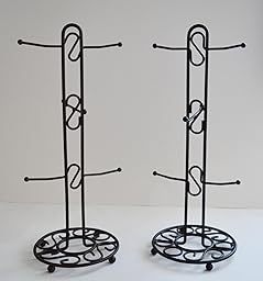 Amazon.com: Home Basics Black Mug Tree: Kitchen & Dining