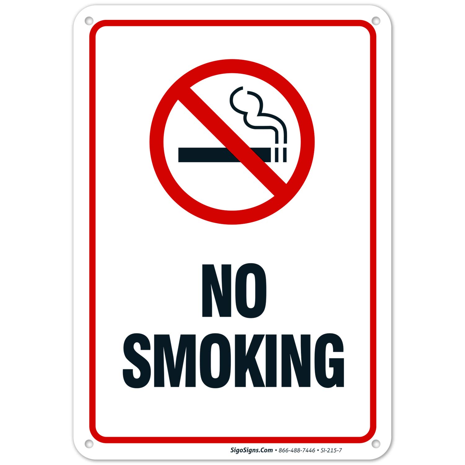 Amazon No Smoking Sign No Smoking Metal Sign 10x7 Rust Free