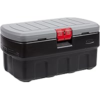 Rubbermaid ActionPacker 35 Gal Lockable Storage Bin, Industrial, Rugged ...
