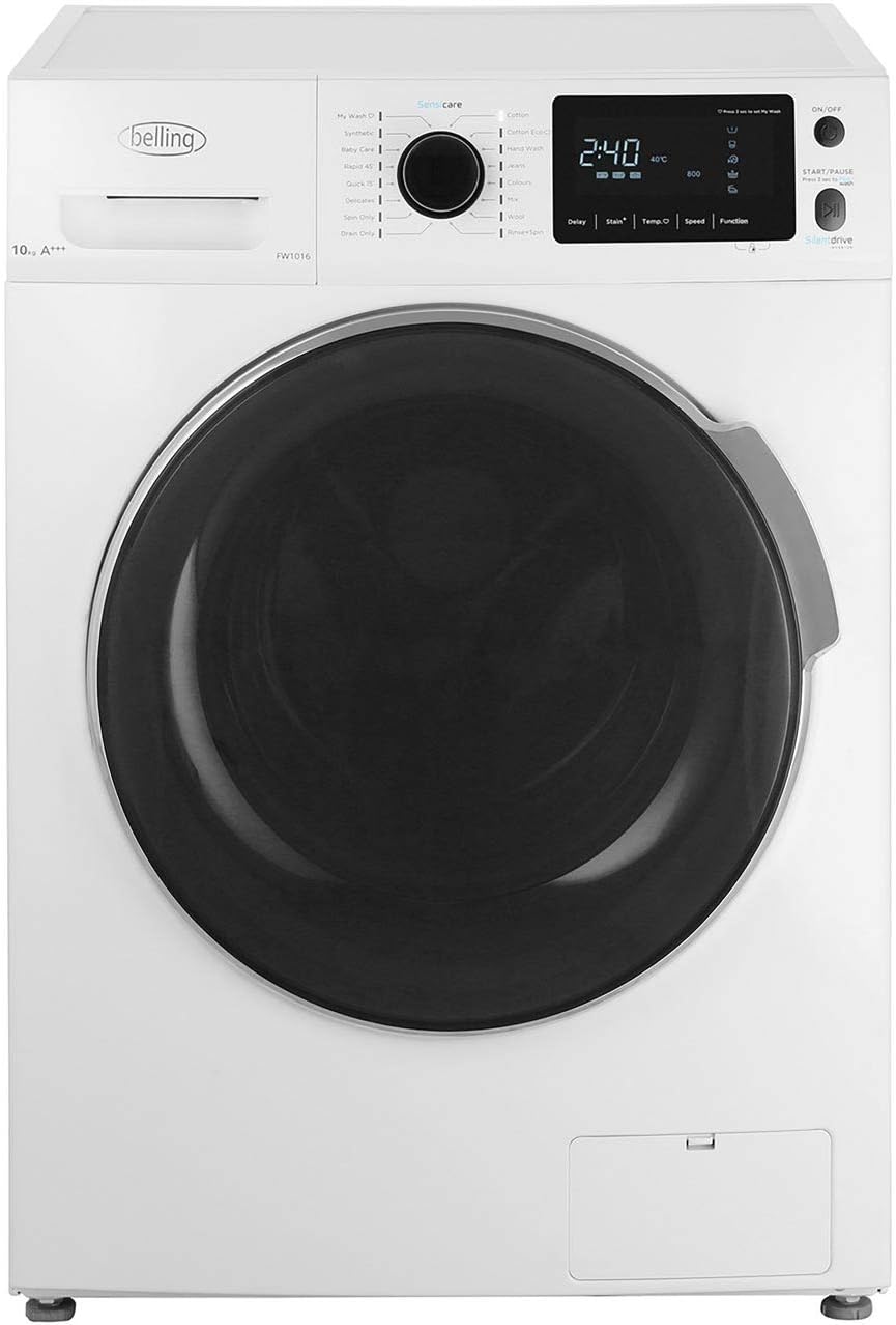 Belling FW1016 A+++ 10kg 1600 Spin Washing Machine in White 444444339 ...
