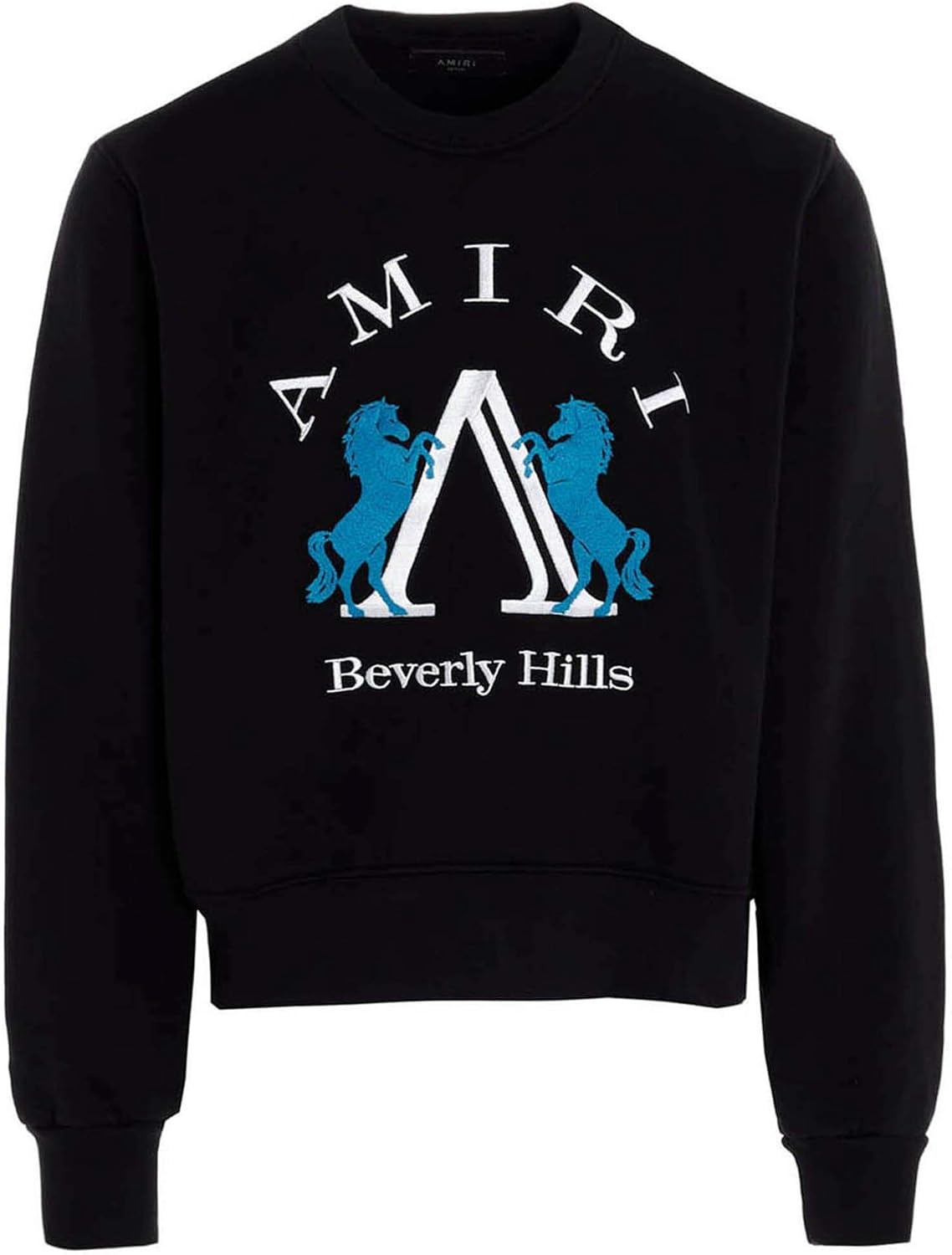 Amiri Moda De Lujo Hombre F0M02222TEBLACK Negro Algodon Sudadera ...