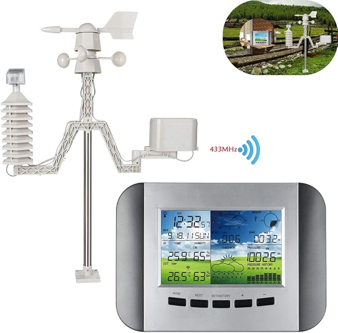 Weather Station, Professional Solar Weather Forecast Station with ...