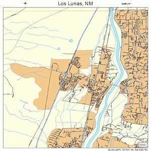 Amazon.com: Large Street & Road Map of Los Lunas, New Mexico NM ...