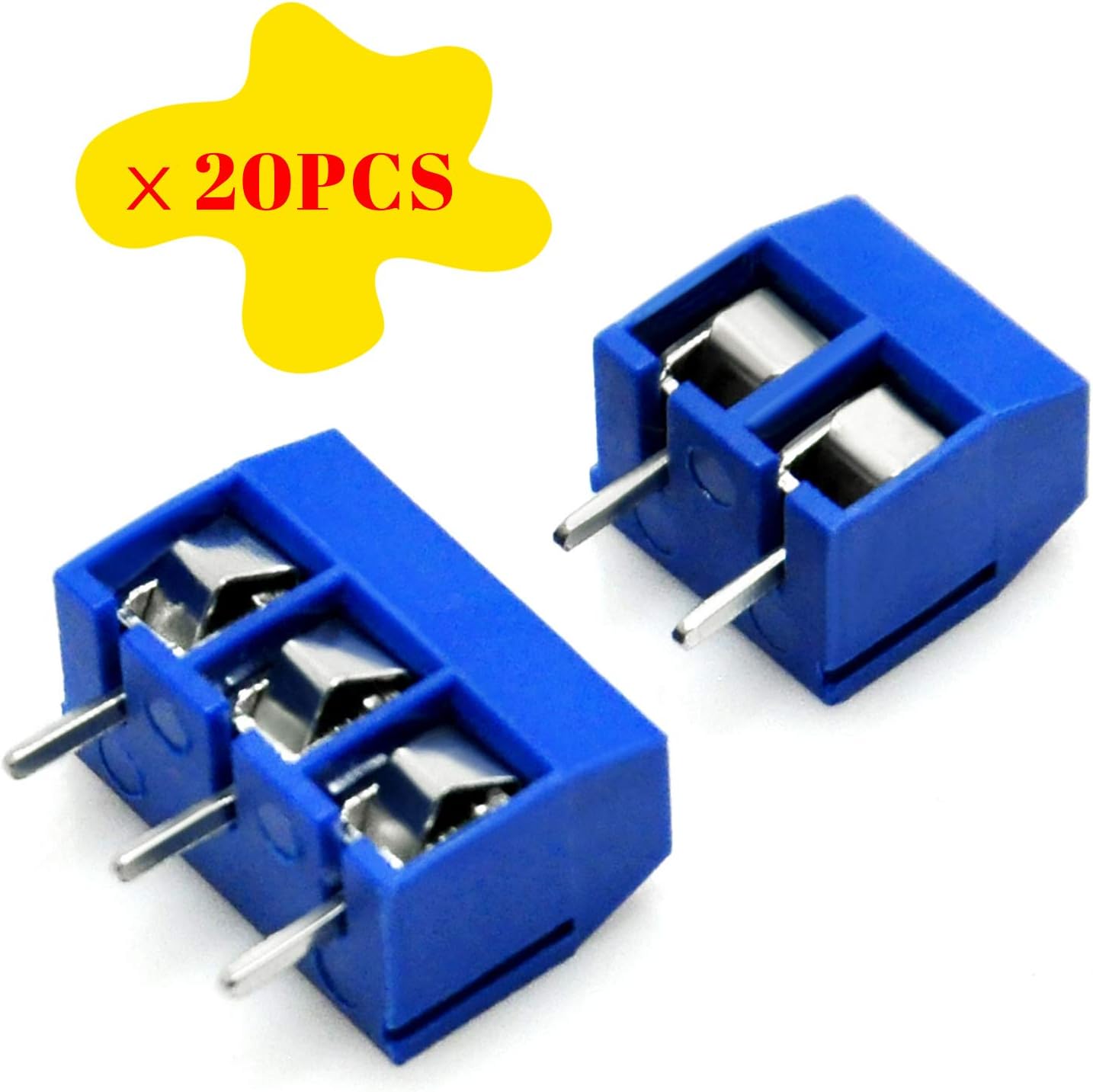 Gikfun 2 Pin and 3 Pin Screw Terminal Block Connector 5mm Pitch for ...