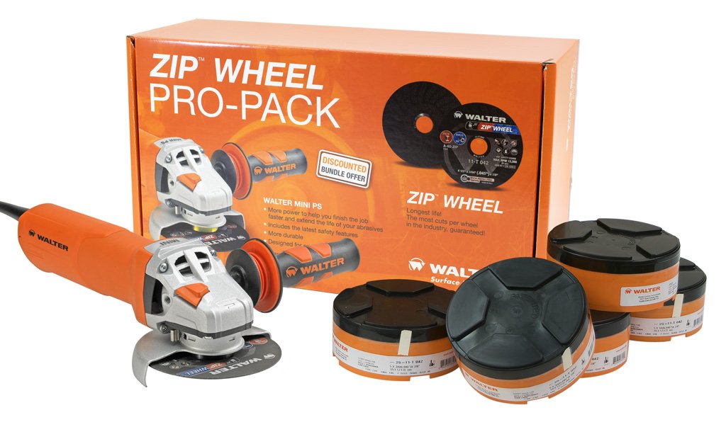 Walter Surface Technologies 30A161K Mini Corded Angle Grinder and 250 4 ...