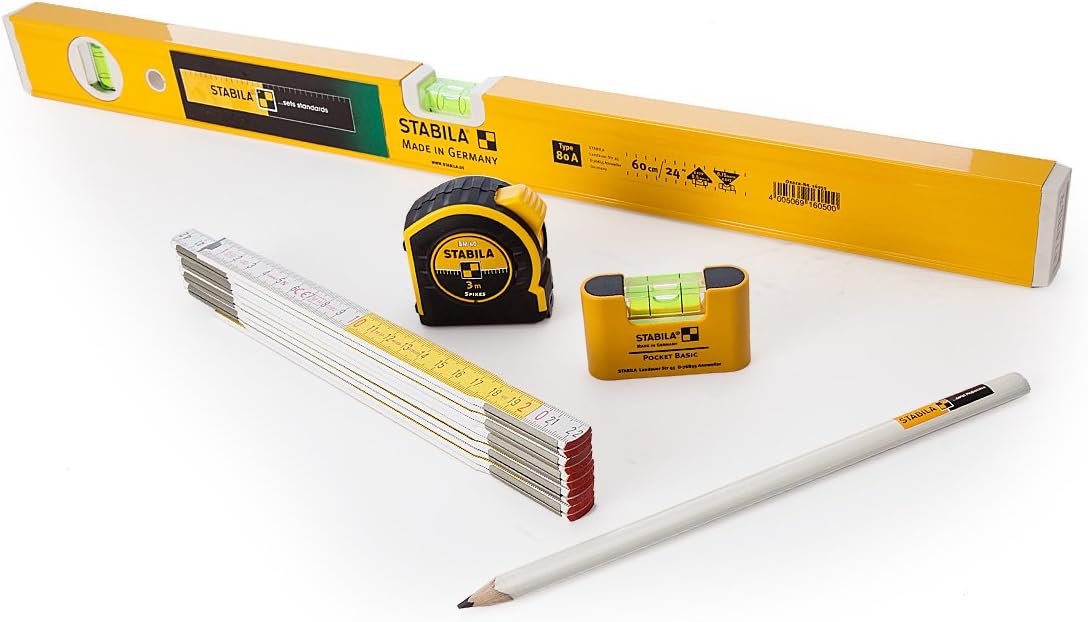 Stabila 18521/3 Spirit Level Set 5 in 1: Amazon.co.uk: DIY & Tools