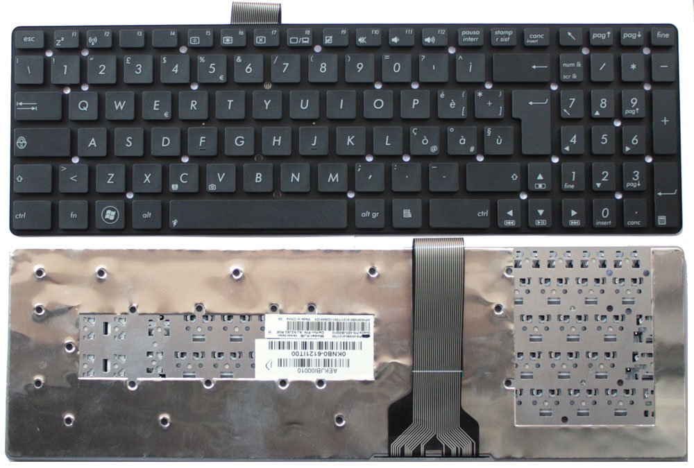 ITALIANBIZ Tastiera Italiana per Notebook Compatibile con ASUS A55V ...