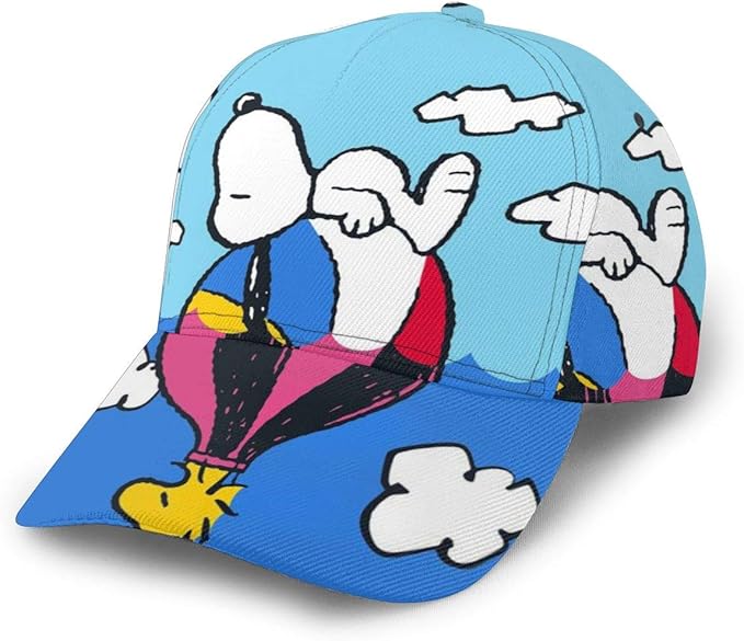 Snoopy Baseball Cap Men Women Washed Fashion Fun Adjustable Print ...