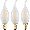 Frosted E12 Candelabra Bulb 25W Equivalent LED Chandelier Light Bulbs- 2W Dimmable E12 LED Bulb ...