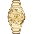 Amazon.com: Fossil Men's Everett Quartz Stainless Steel Three-Hand ...