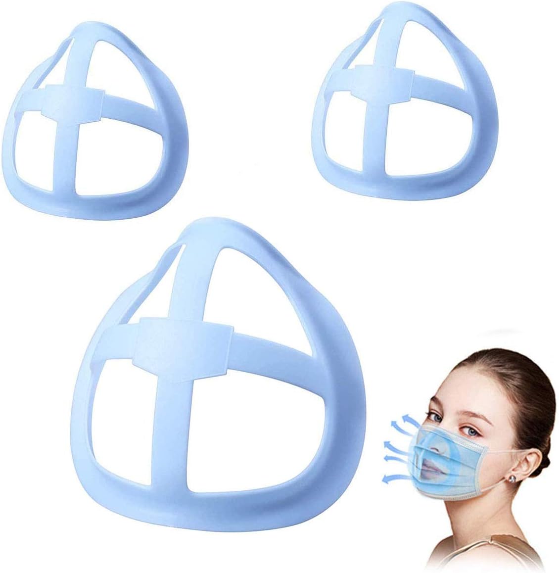 3D Face Bracket Silicone Face Inner Support Frame Mouth And Nose ...