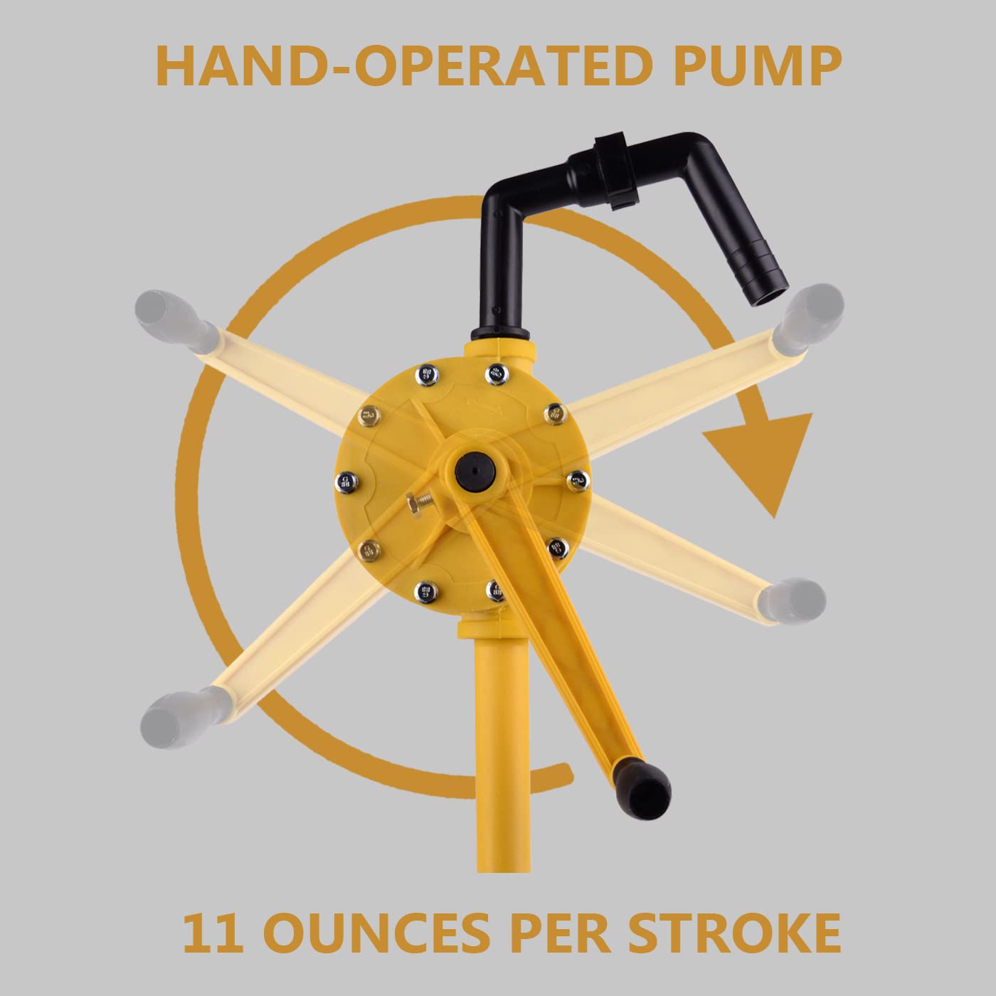 Mua Polypropylene Hand Rotary Drum Barrel Pump For Chemicals trên ...