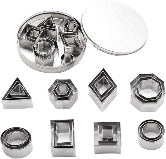Amazon.de: Mini Geometrische Cookie Keks Ausstecher Set, 24 Stücke ...