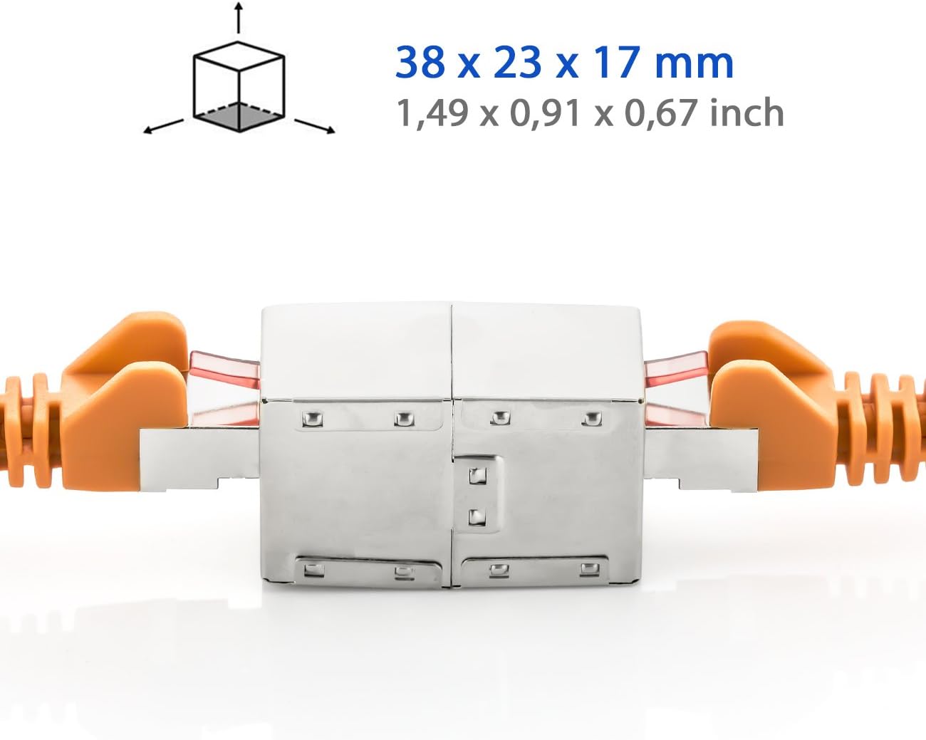 deleyCON 6x CAT6 RJ45 Connector Network Cable Patch Cable Ethernet ...