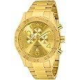 Amazon.com: Invicta Men's 1270 Specialty Chronograph Gold Dial 18k Gold ...