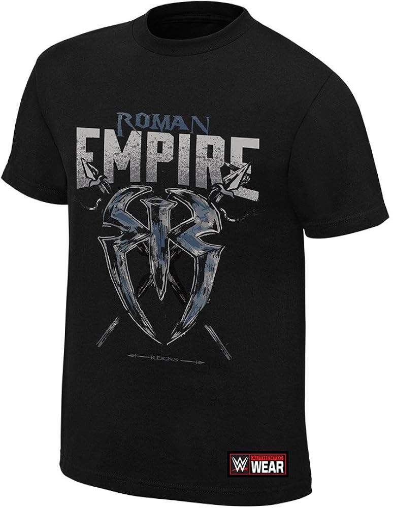 Officiel WWE – Roman Reigns "Empire romain" Authentic T-shirt - Noir ...