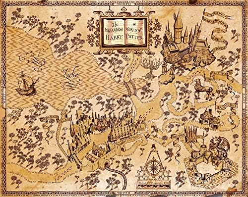 سعر Harry Potter Wizarding World Map Poster فى مصر | بواسطة امازون مصر ...