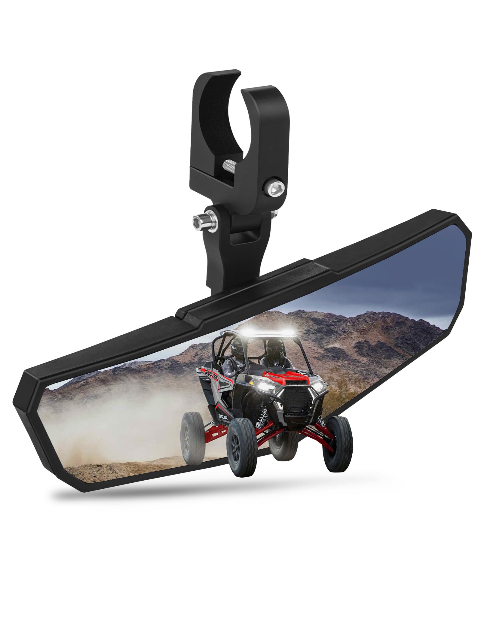 ZIDIYORUO UTV Rear View Mirror, HD SXS UTV Center Mirror with Aluminum ...