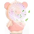 Amazon.com: JIAGE Portable Handheld Fan,Small Desk Fan USB Rechargeable ...