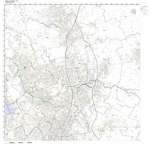 Amazon.com: Round Rock, TX ZIP Code Map Laminated: Home & Kitchen