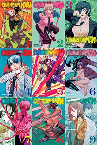 Chainsaw Man Collection 9 book set volumes 1-9 by Tatsuki Fujimoto: Fujimoto Tatsuki ...
