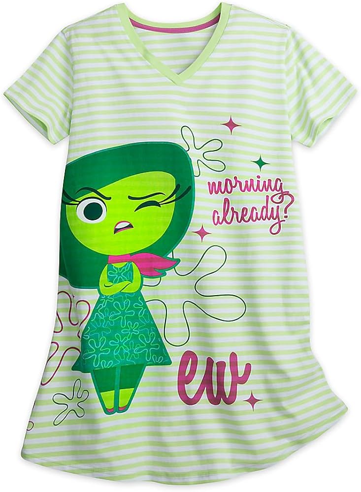 Amazon.com: Disney Inside Out Nightshirt for Adults - Disgust: Clothing