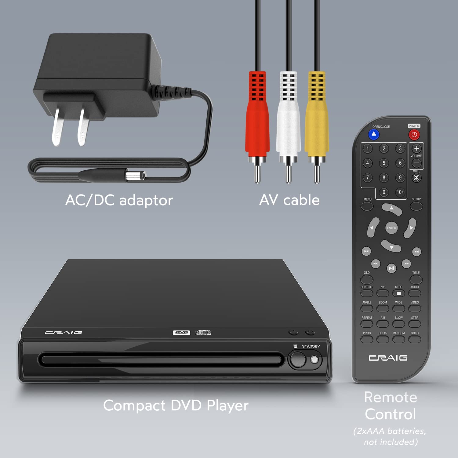 Mua Craig Compact DVD/JPEG/CD-R/CD-RW/CD Player with Remote (CVD512a ...