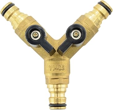 GARDENA® Y-Verteiler 3-wege oder mit G 3/4" Innegewinde Wasserhahn Ventil (A1: 3-wege Stecker ...