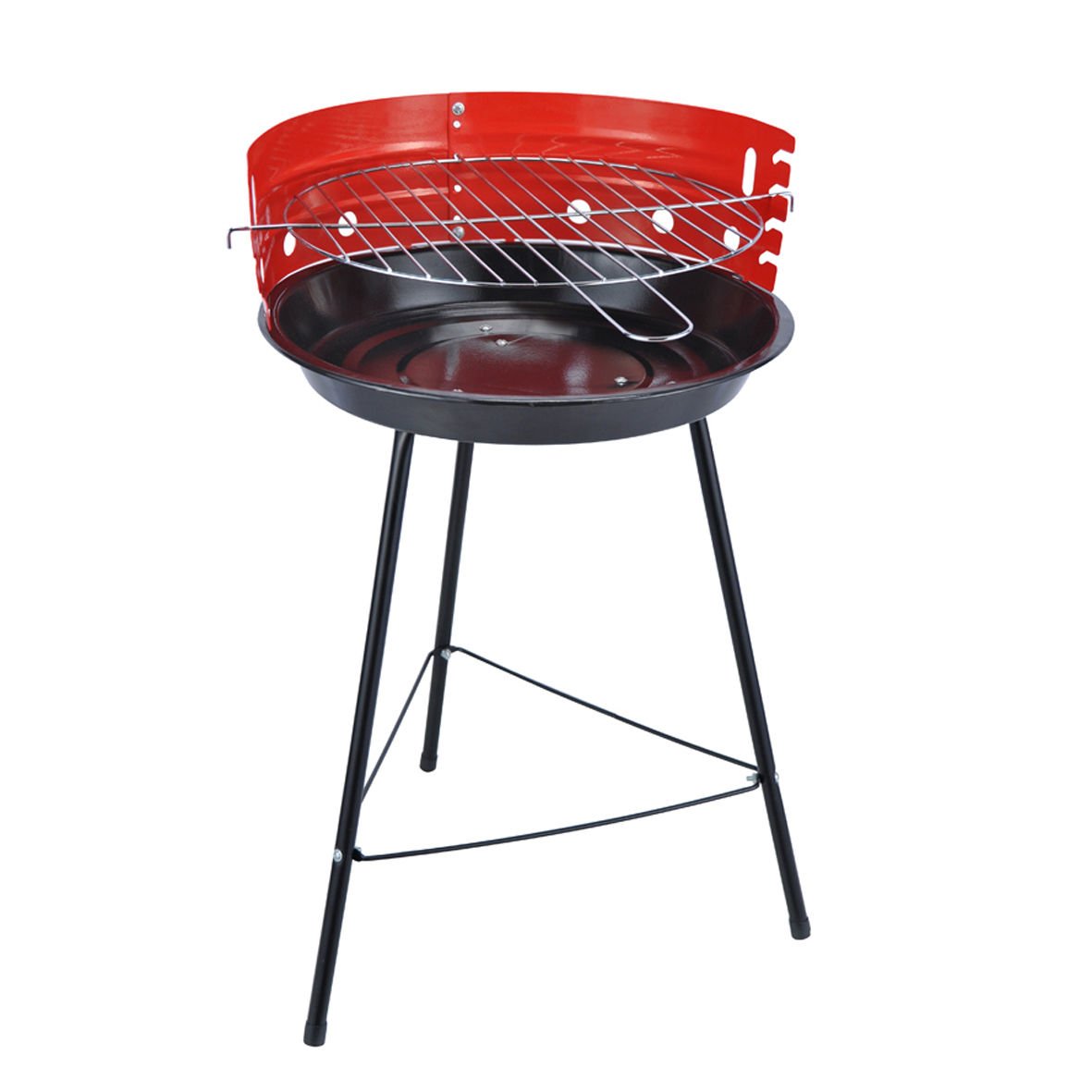 MTS Portable Round Barbecue BBQ Charcoal Grill Adjustable Cooking Grill ...