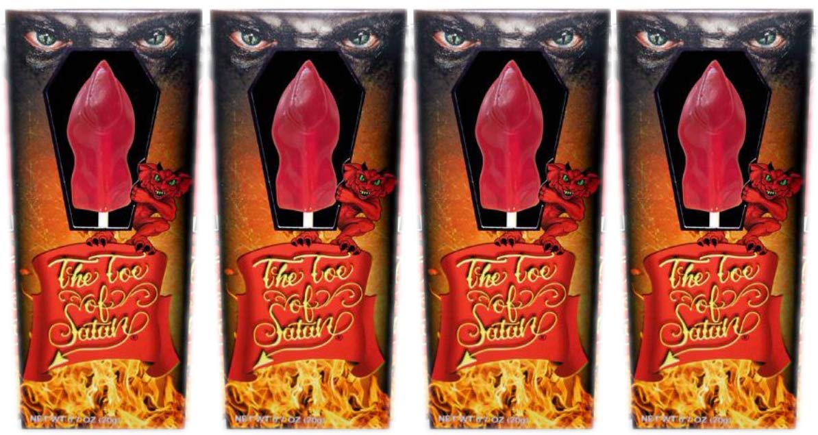 Flamethrower Candy Co Toe Of Satan Lollipop Carolina Reaper Spicy ...