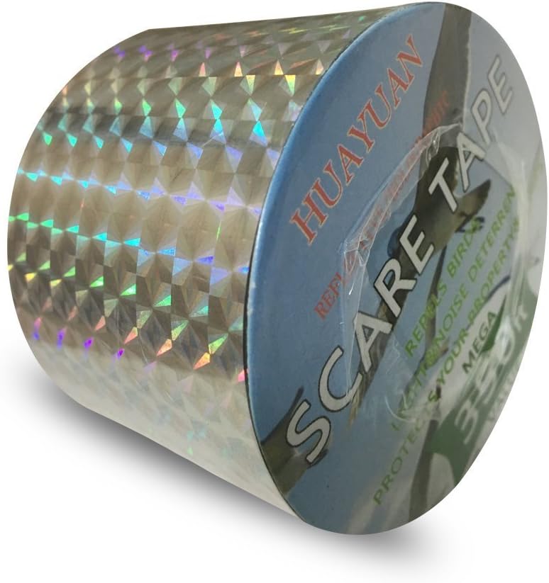 KINGLAKE 360 Feet x 5cm Bird Repellent Scare Tape Holographic Bird ...
