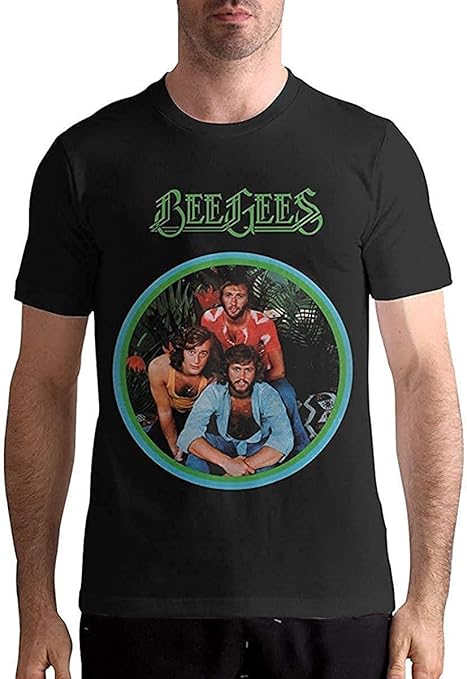 Bee Gees T Shirt Men's Cotton Fashion Casual Round Neck Short Sleeve ...