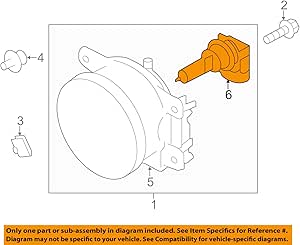 Amazon.com: Subaru 84920AJ010 Bulb Head and Fog Light: Automotive