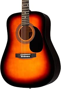 Amazon.com: Rogue RA-090 Dreadnought Acoustic Guitar Sunburst : Musical ...