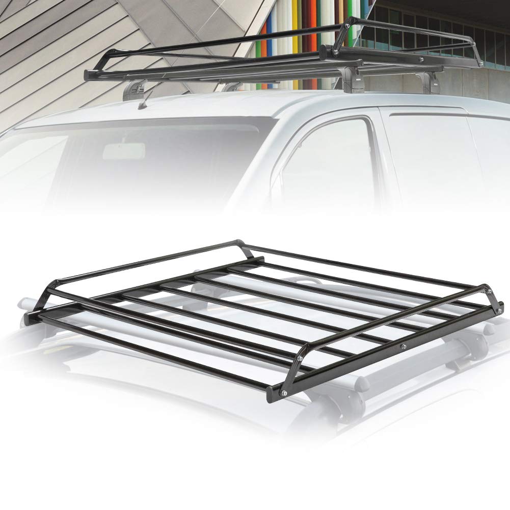 Rooftop Cargo Basket Roof Top Luggage Carrier Rack Hauling Luggage 38 ...