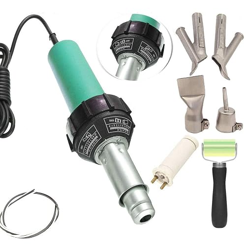 1600W Plastic Welder Hot Air Gun Torch Welding Heat Gun Handhold Rod ...