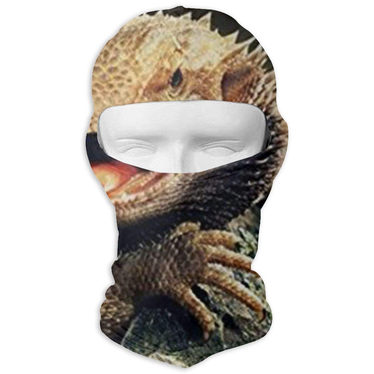 Bearded Dragon Lizards Winter Ski Mask Balaclava Hood Wind-Resistant ...