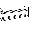Amazon.com: SONGMICS Shoe Rack, 2-Tier Metal Shoe shelf, Storage ...