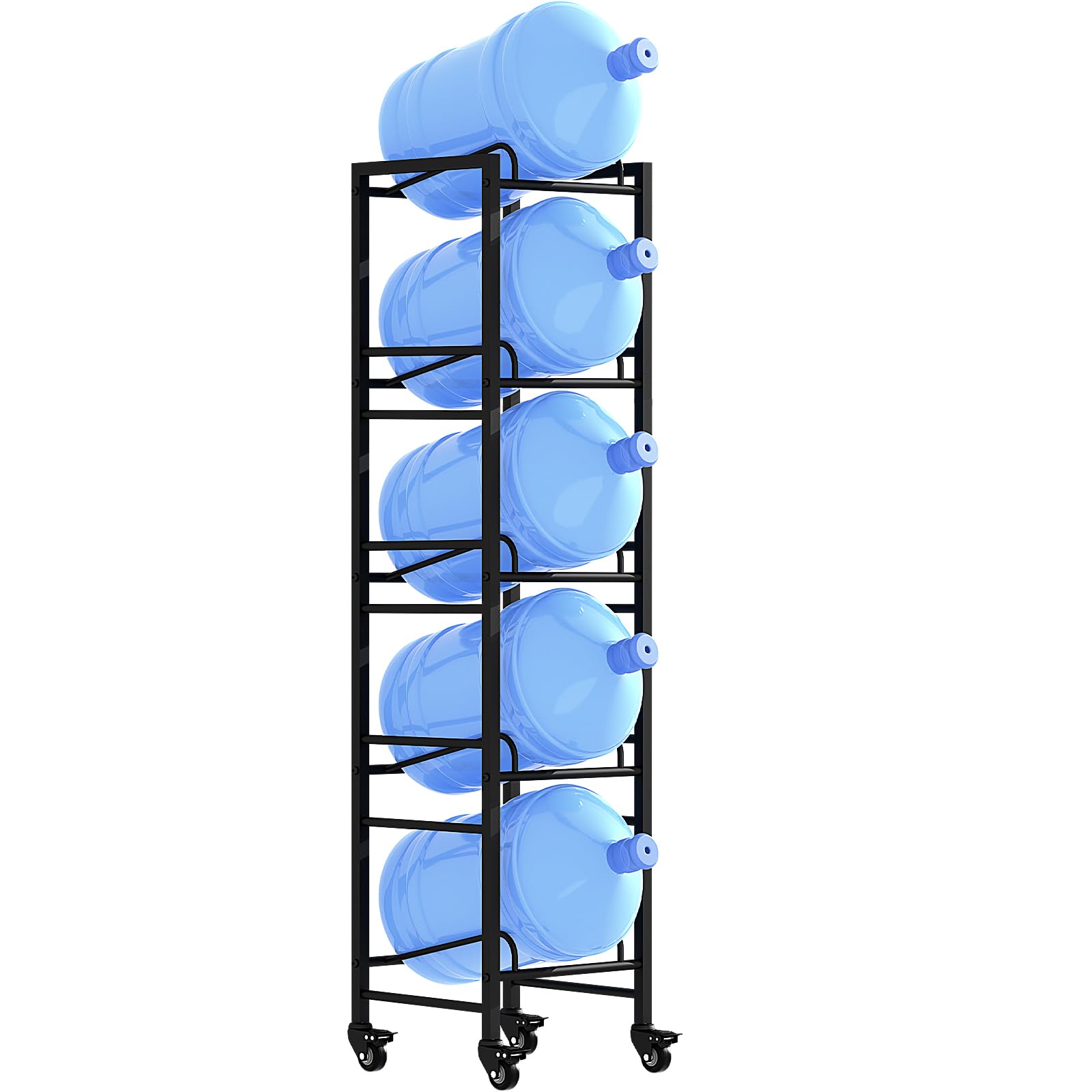 Vorshape 5 Gallon Water Jug Holder, Movable 5 Tier Heavy Duty Water ...
