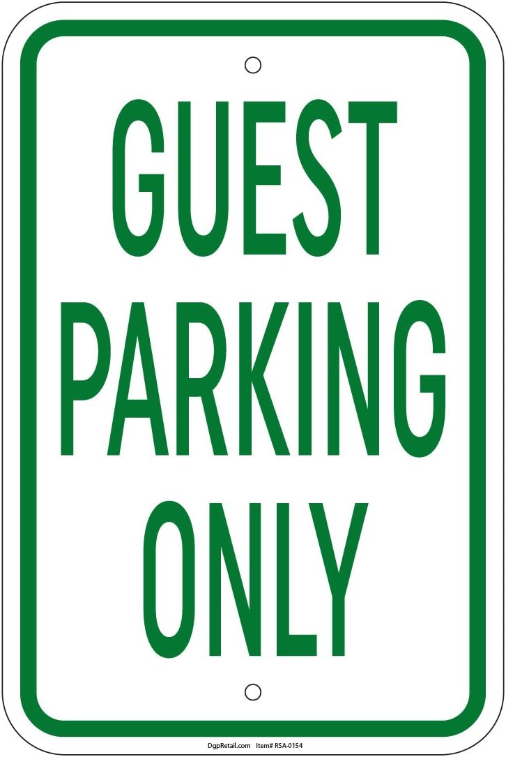 Amazon.com : Guest Parking Only Sign 8"x12" Aluminum Signs Retail Store ...