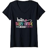 Amazon.com: Hello Third Grade Shirt Fun 3rd Grade to School Gifts T ...