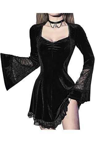 Summer Lace Mini Sleeveless Dress Lace Draped Bodycon Gothic Dress Gothic Vintage Goth Dresses