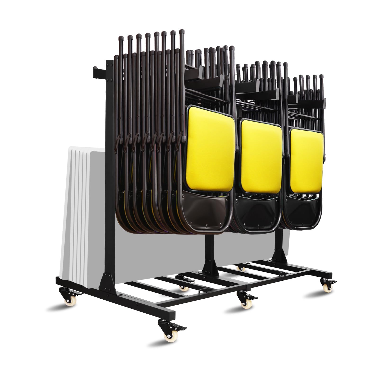 Gliretiky Folding chair storage rack Folding Chair Cart Thickened Heavy ...