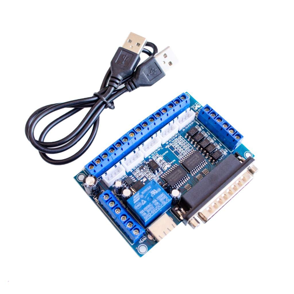 Mua Upgraded 5 Axis Cnc Interface Adapter Breakout Board For Stepper Motor Driver Mach3 Usb